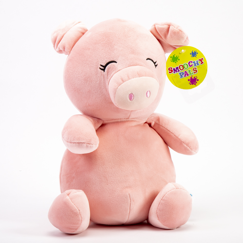 Peluche cerdo sentado 12pulg