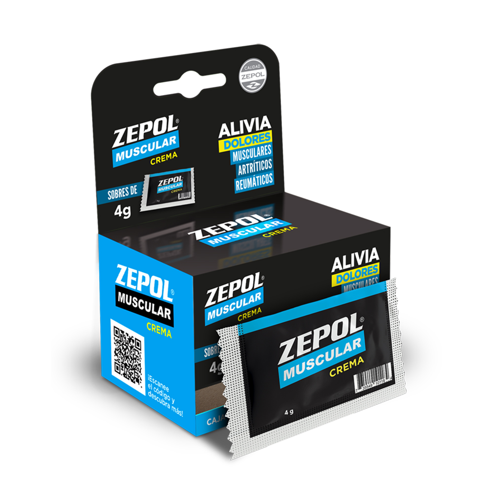Crema muscular Zepol 12 sobres 4g c/u