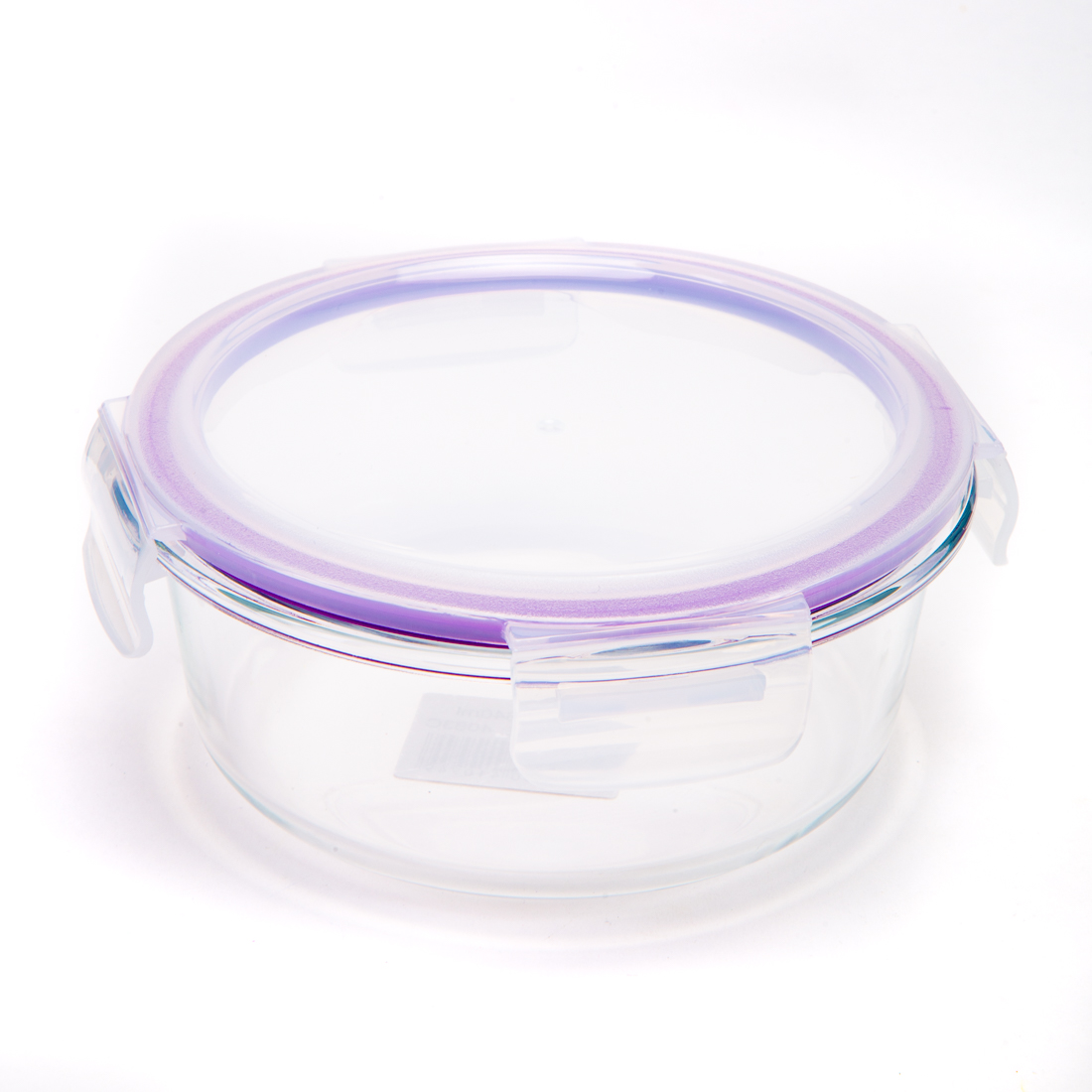 Recipiente vidrio redondo tapa 640ml