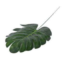 Hoja plástica artificial 30cm verde