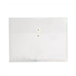 Folder plastico liso tamaño a4 18mm cierre con hilo transparente