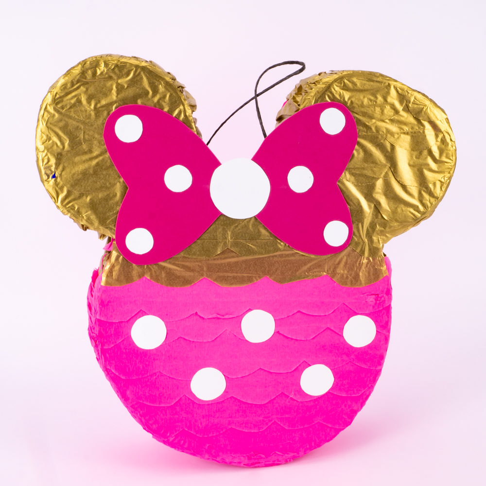 Piñata forma Minnie cara 40cm