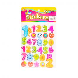 Sticker figuras 28x14cm surtido