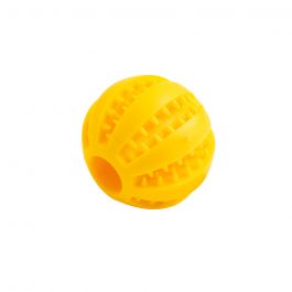 Bola hule para mascota lisa y relieve 6cm surtido