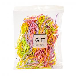 Relleno borucha papel con textura multicolor