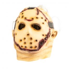 Máscara Jason con relieve multicolor