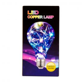 Bombillo con luz led 10x6cm 1w verde