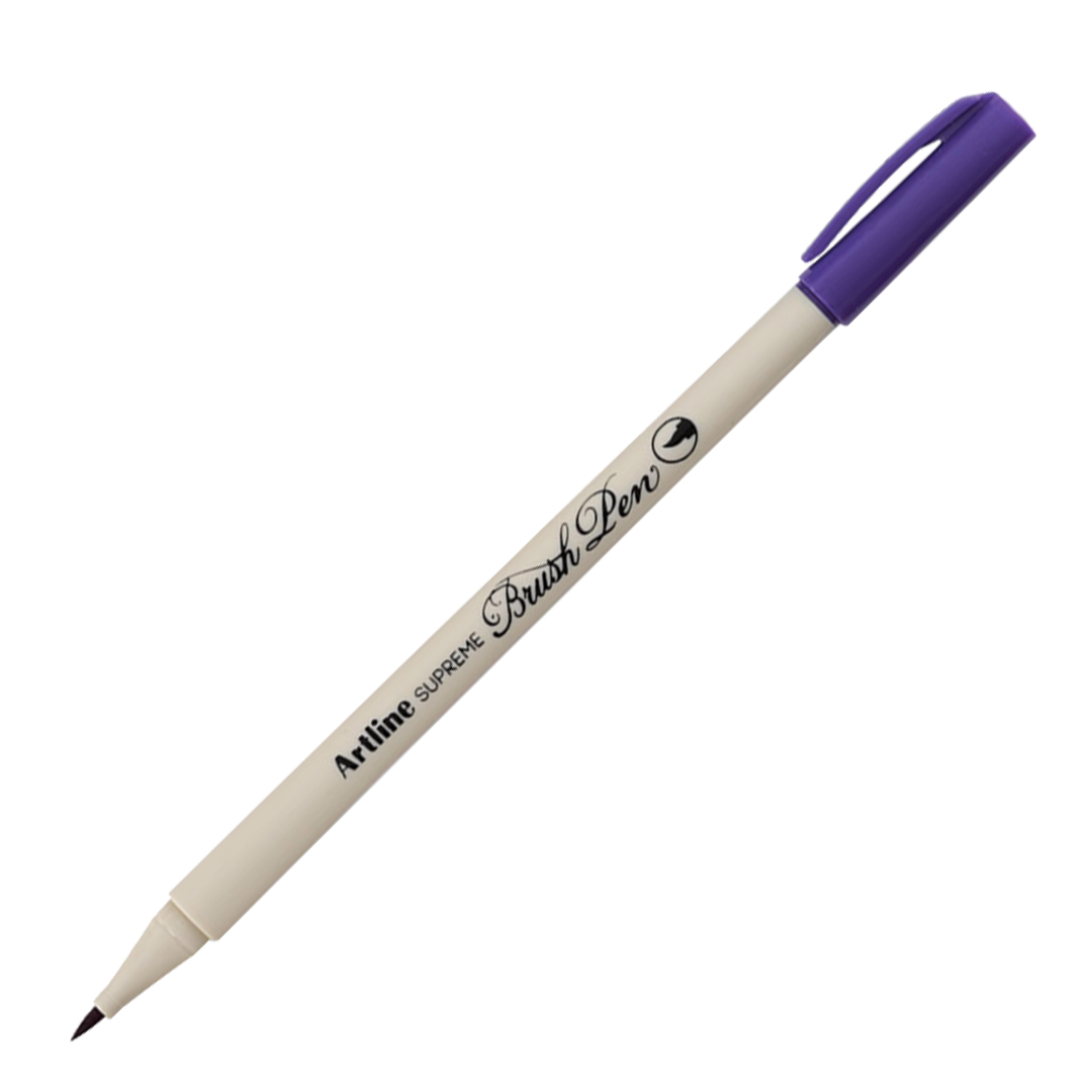 Marcador punta pincel fina morado
