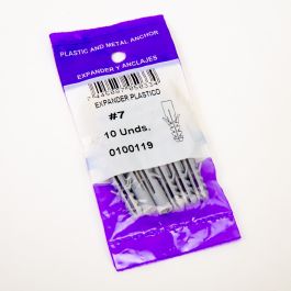 Expander plástico #7 10und
