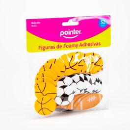 Figura Pointer Foam Pelota Deporte 52Pzas +5