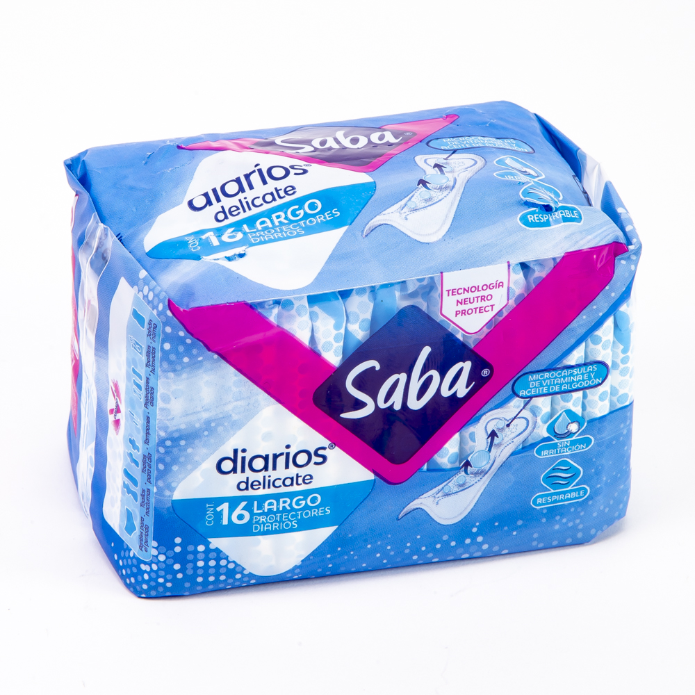 Protector diario Saba largo 16und