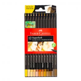 Lapices color supersoft tonos piel 12und