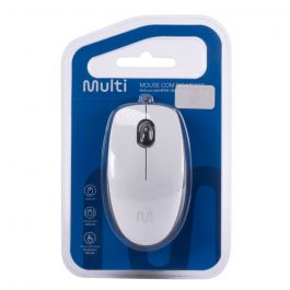 Mouse plástico con cable clic silencioso