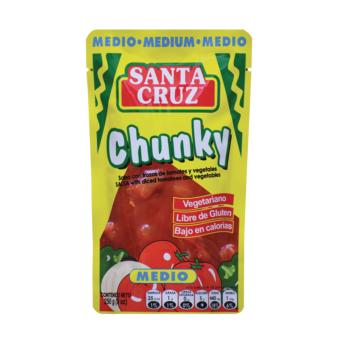 Salsa chunky Santa Cruz medio 250g