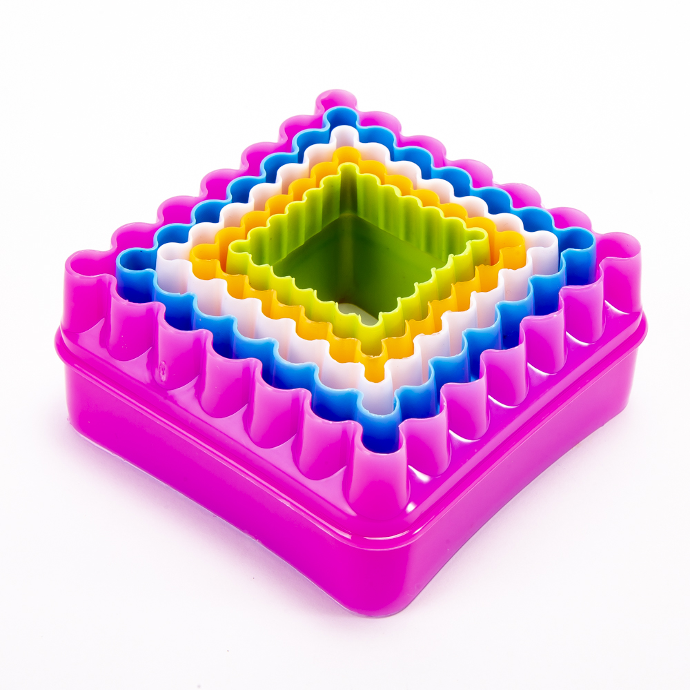 Molde cuadrado mlt 5pzas 8cm