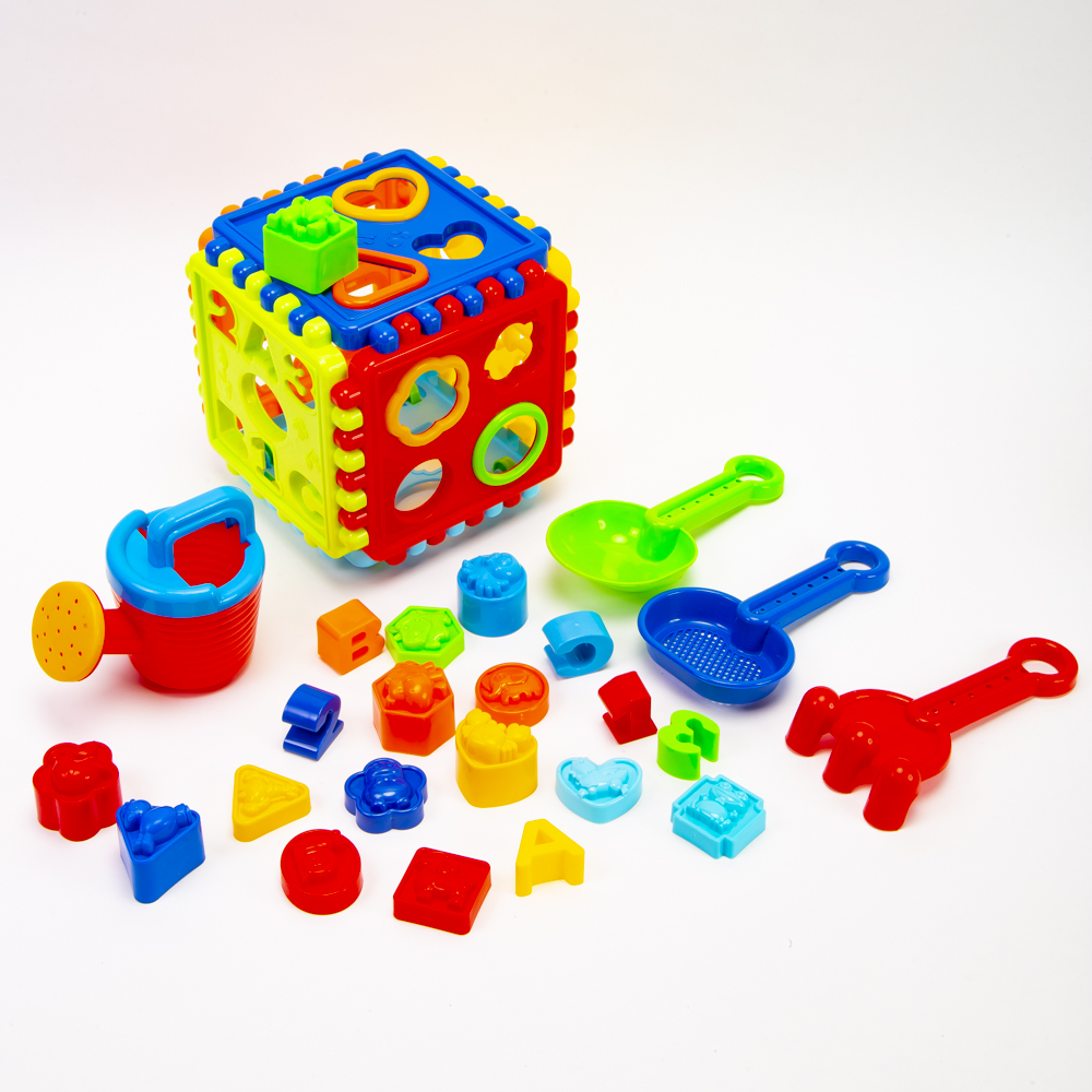 Cubo plástico formas 30pzas +3a