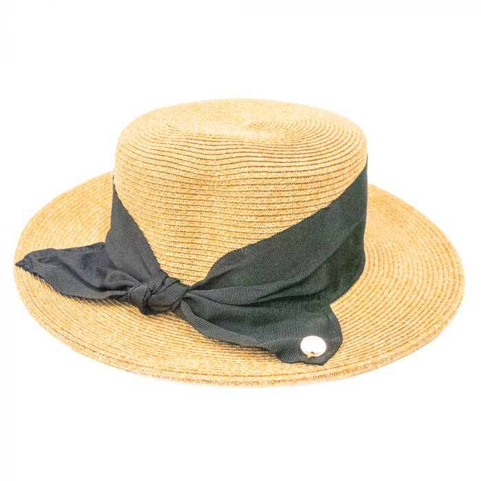 Sombrero para dama detalle tira con lazo 31x9cm surtido