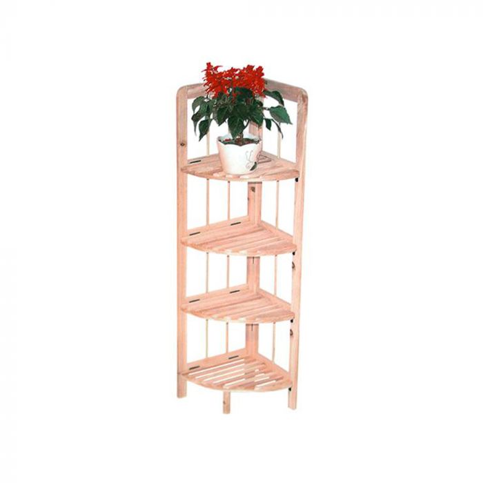 Mueble esquinero 4 niveles 27x27x109cm beige