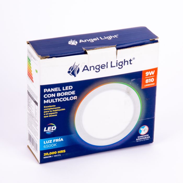 Panel led empotrable ángel light 9w 6500k luz fría