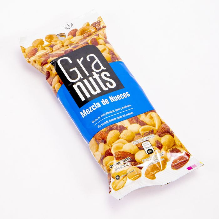 Maní Granuts mezcla nueces 80g