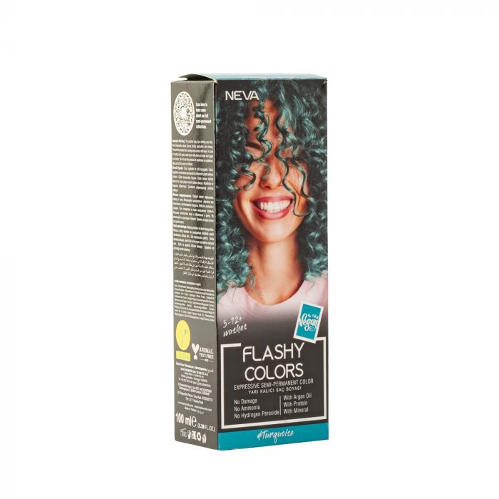 Tinte para cabello flashy colors vegan turquoise 100ml